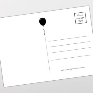 Cute Mouse Happy Birthday Printable 4x6 and 5x7 Postcards - Etsy