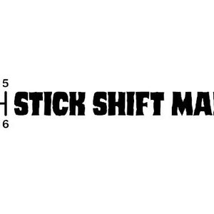 Stick Shift Mafia Decal - Etsy
