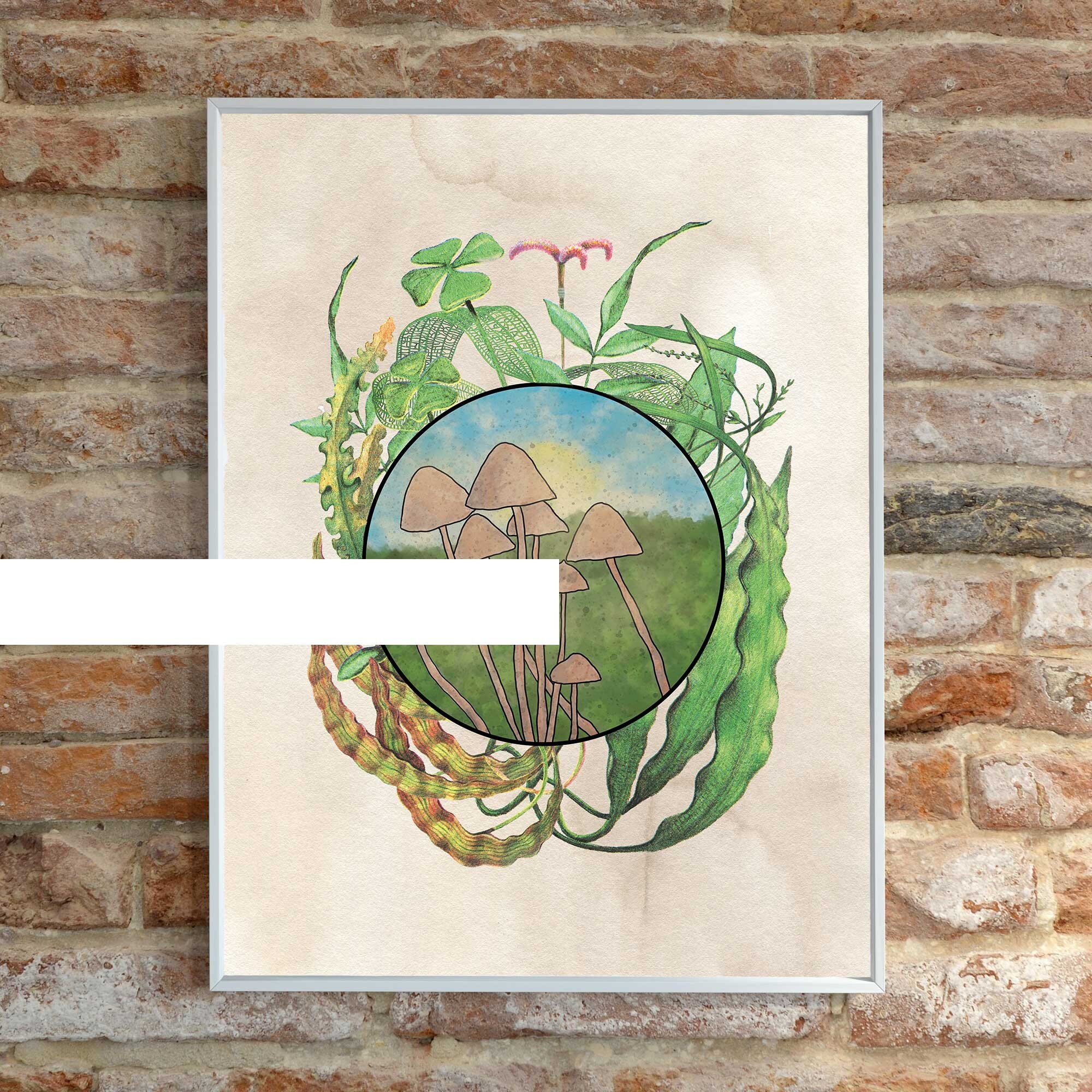 Boho Mushroom Print , Watercolor Mushrooms Print, Boho Gallery Wall Art ...