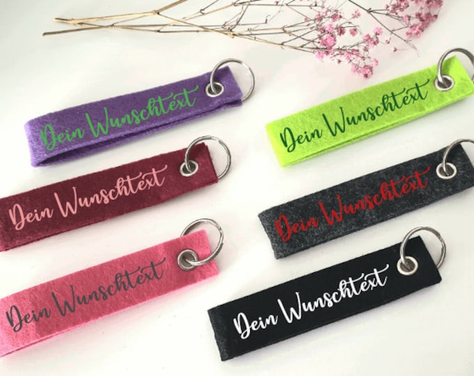 Schlusselanhanger Filz Mit Spruch