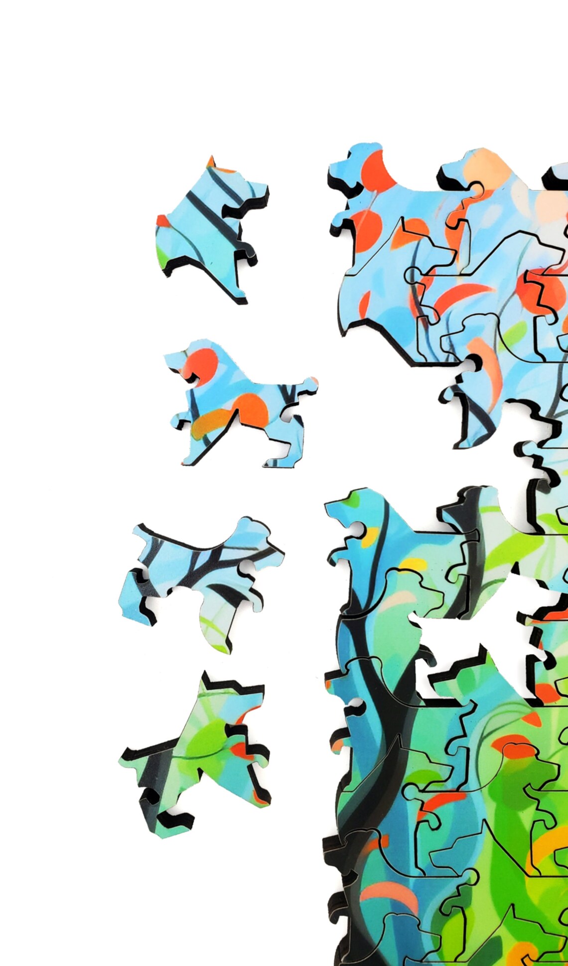 Wooden Dog Puzzle Ruff Cut - Etsy