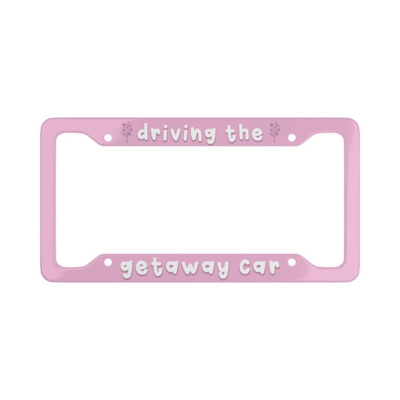 Driving the Getaway Car License Plate Frame Car - Etsy