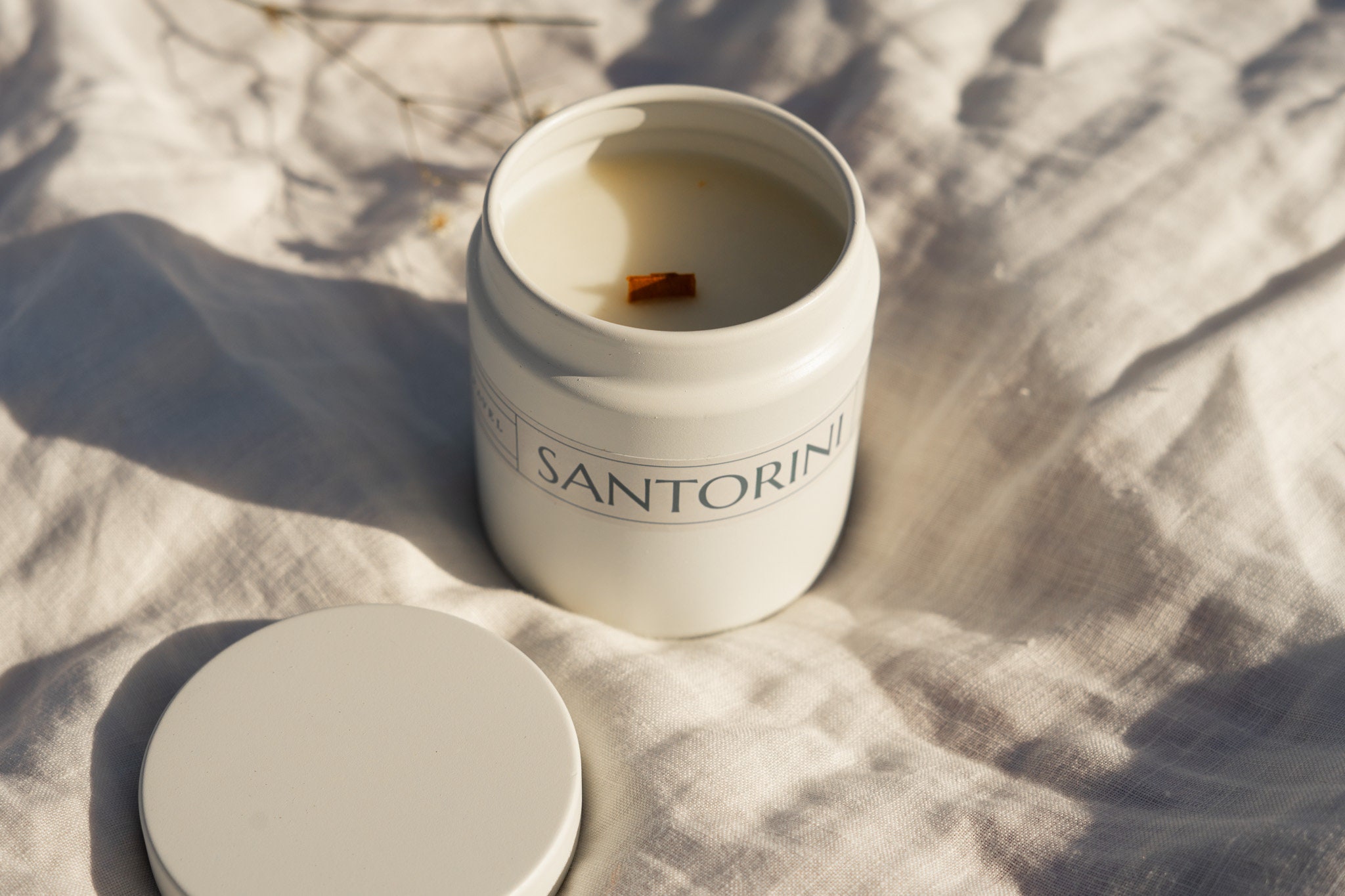 Santorini, Greece Luxury Scented Travel Candle | Handmade, Eco-friendly ...