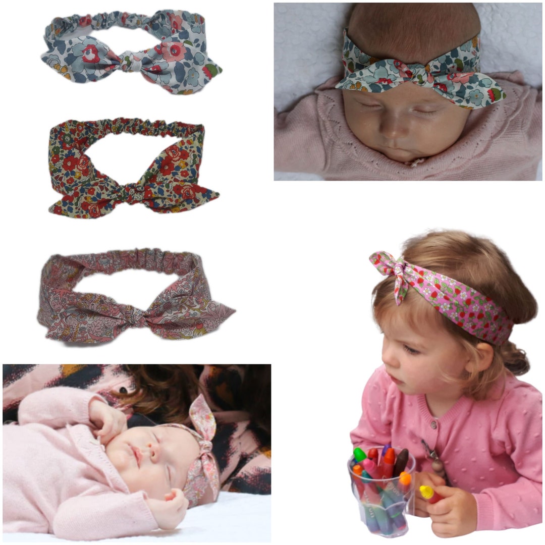 Liberty Baby/girls Headband With Stretch 6 Months - 4 Years - Etsy UK