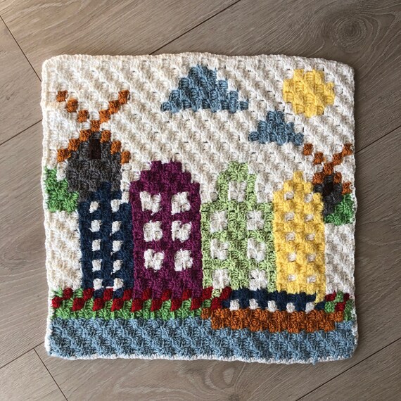 Amsterdam Crochet Pattern Corner to Corner c2c Amsterdam - Etsy