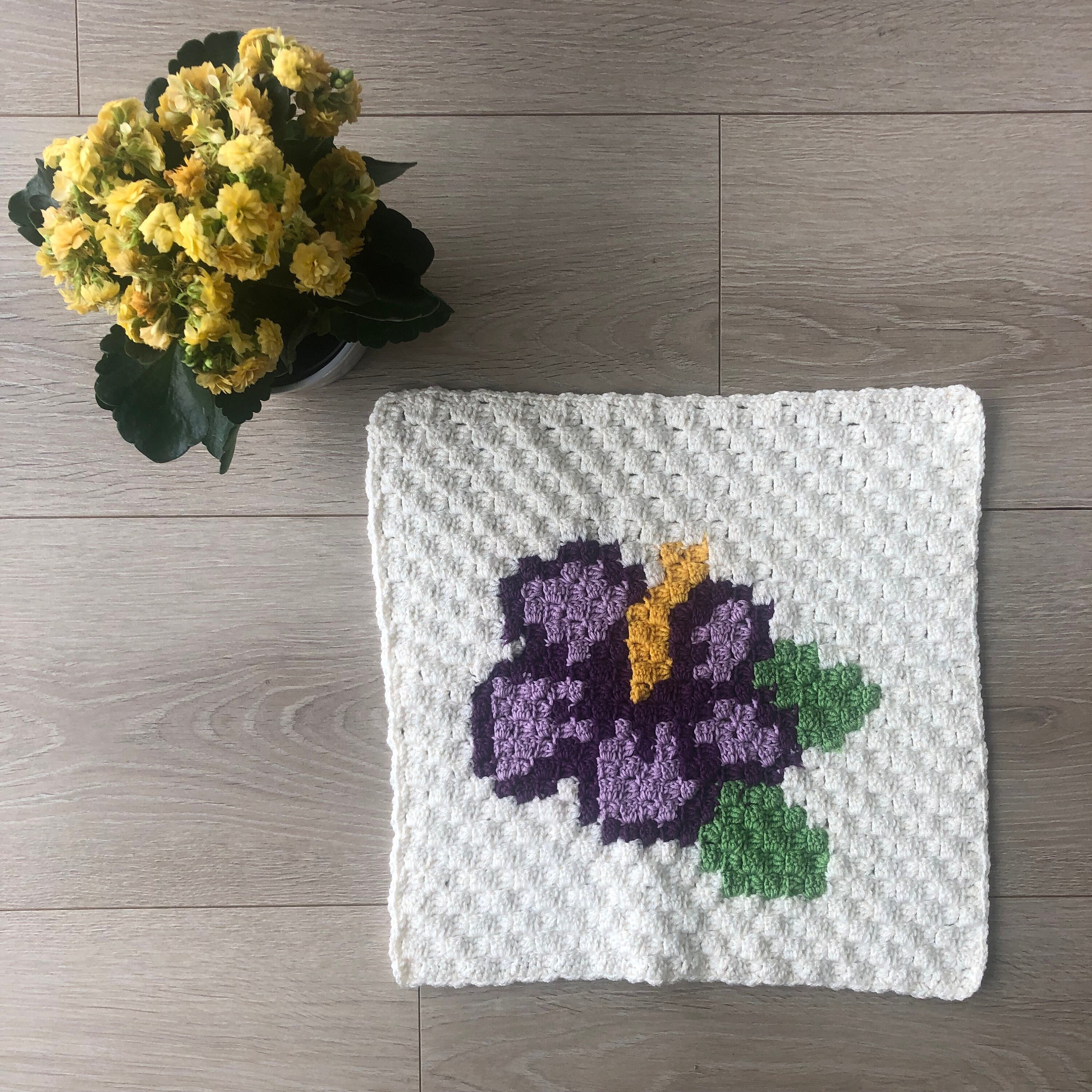 Hibiscus Crochet Pattern Corner to Corner c2c Hibiscus Crochet Pattern ...