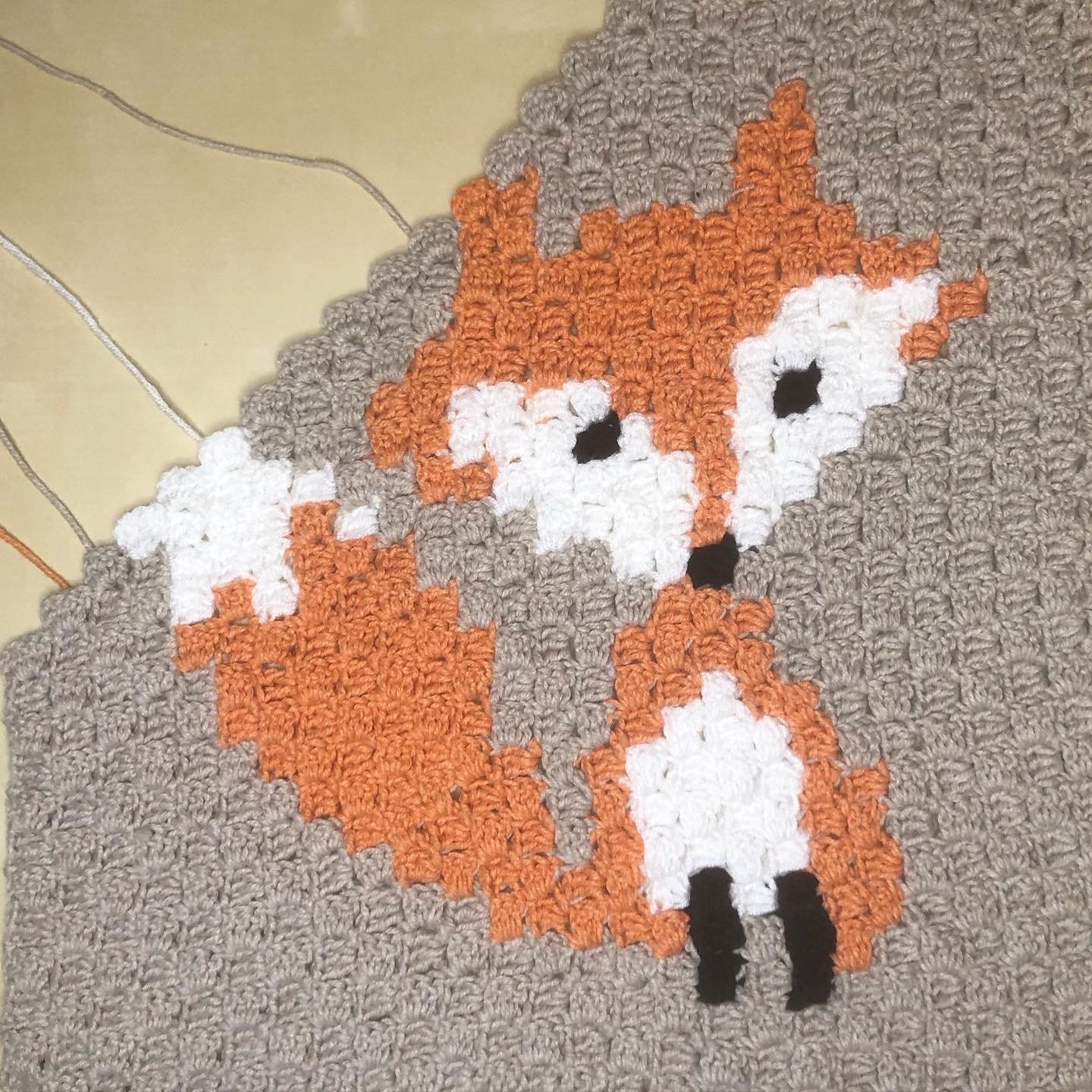 Fox Crochet Pattern | Corner to Corner (c2c) Fox Crochet Pattern ...