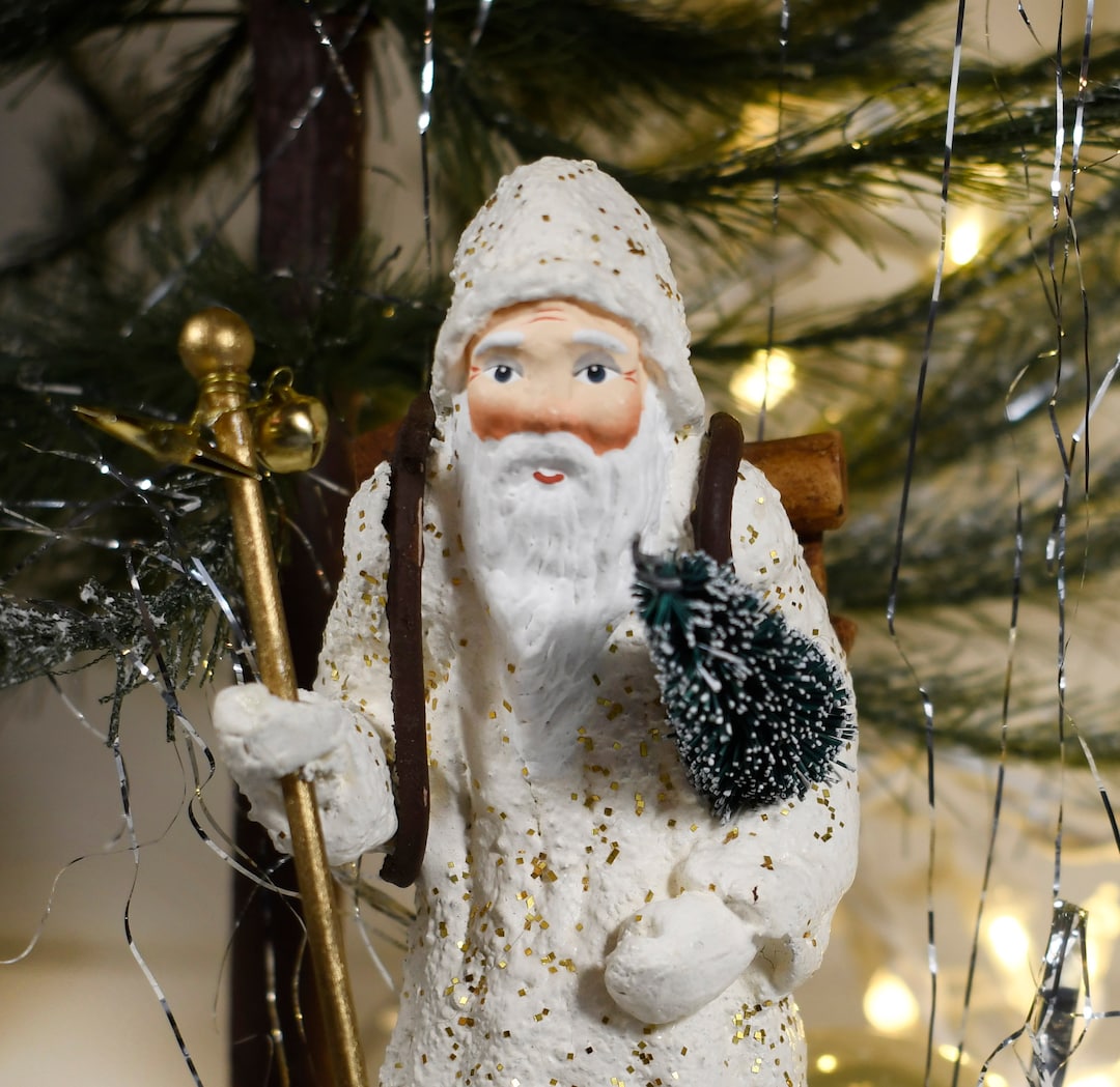 Vintage Dept 56 Father Frost Snowy White Santa Father - Etsy