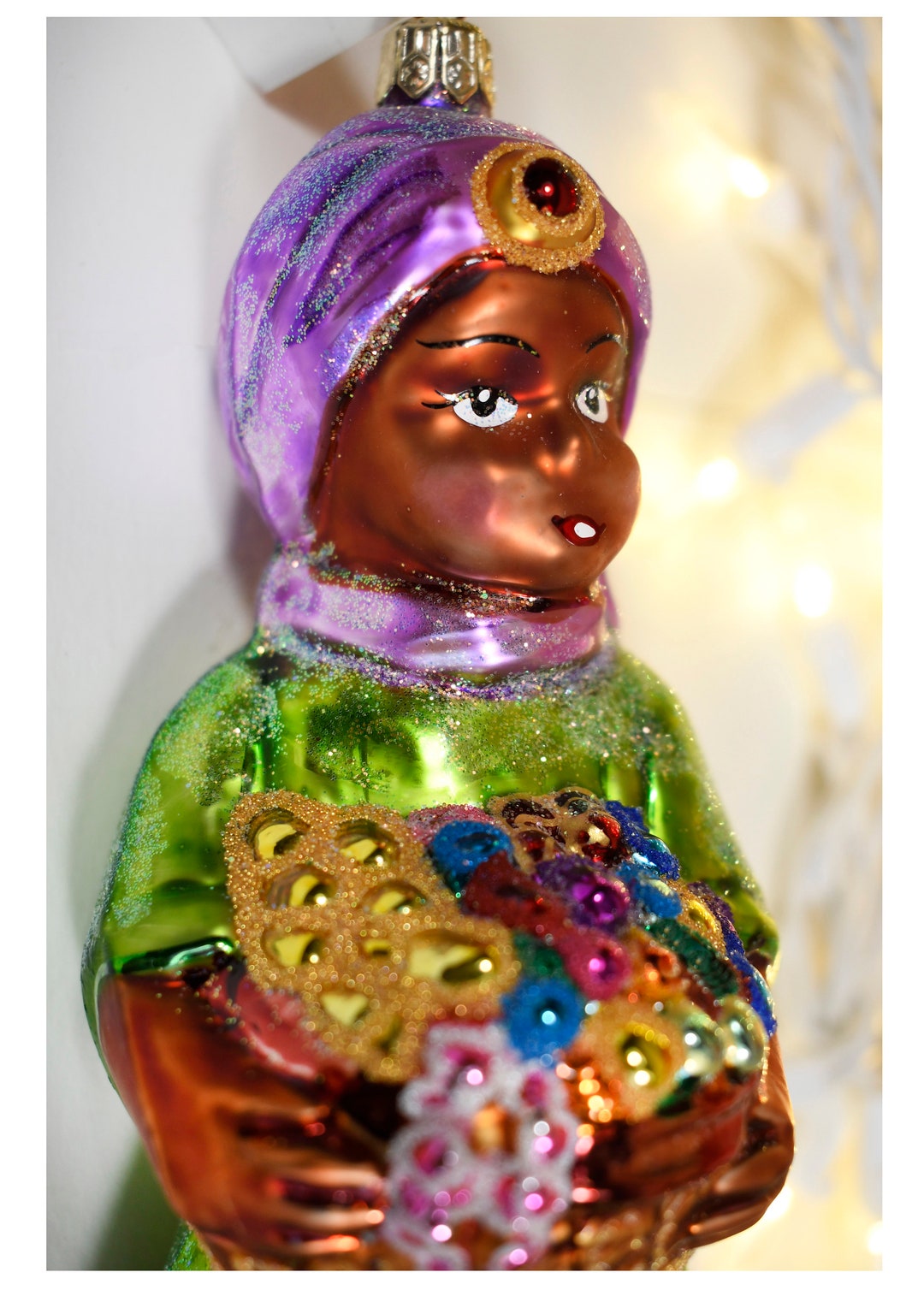 Christopher Radko genie Persian Figure Blown Glass - Etsy