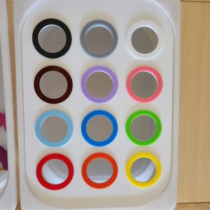 Montessori Color Sorting Lid: Ikea Trofast Bin Toddler Activity - Etsy