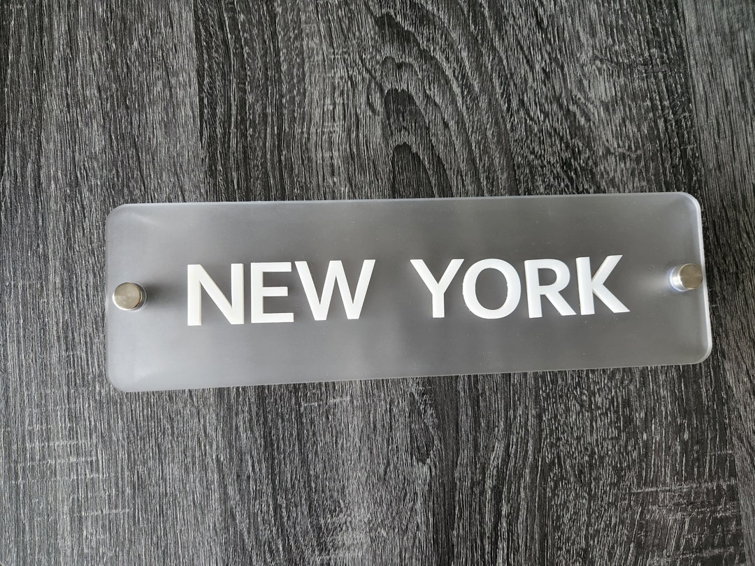 World Clock Sign, Time Zone Clock, Frosted or Clear Acrylic, Custom ...