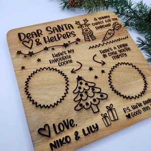 Personalized Santa Treat Board, Christmas Charcuterie, Santa Cookie ...