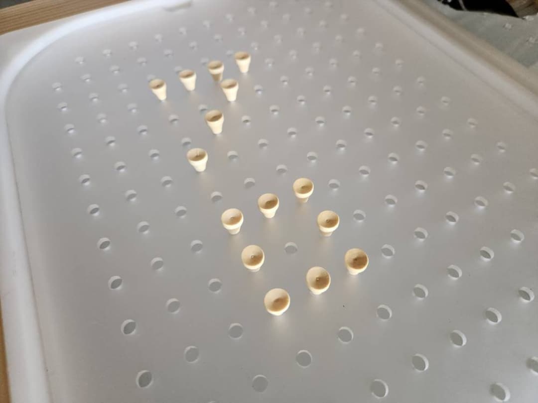 Trofast Bin Peg Board: Montessori Sensory Play Insert, Wooden or ...