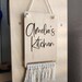 Name Sign for Ikea Kitchen, Maple Plywood With Macrame - Etsy