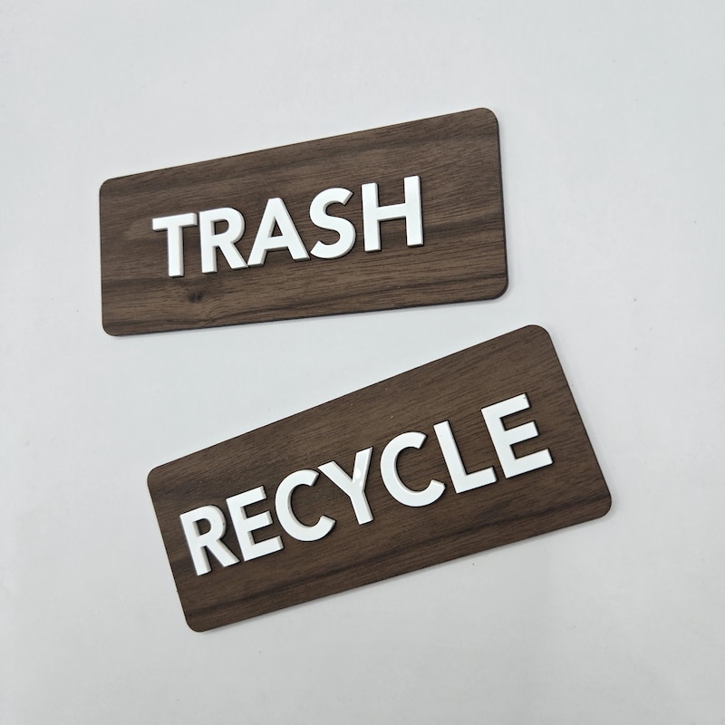 Trash Can Signs - Etsy