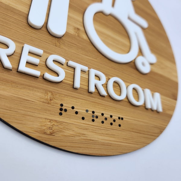 Restroom Sign - Etsy