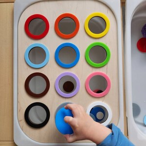Montessori Color Sorting Lid: Ikea Trofast Bin Toddler Activity - Etsy