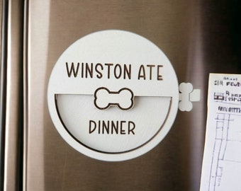 Dog Feeding Reminder Whiteboard, Has the Dog Been Fed, Pet Feeding ...