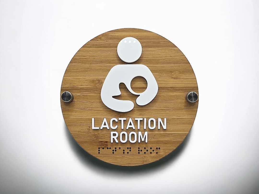 Lactation Room Sign: Acrylic & Wood, Braille Grade 2 - Etsy