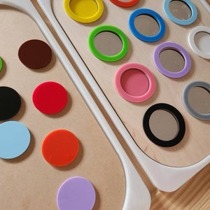 Montessori Color Sorting Lid: Ikea Trofast Bin Toddler Activity - Etsy