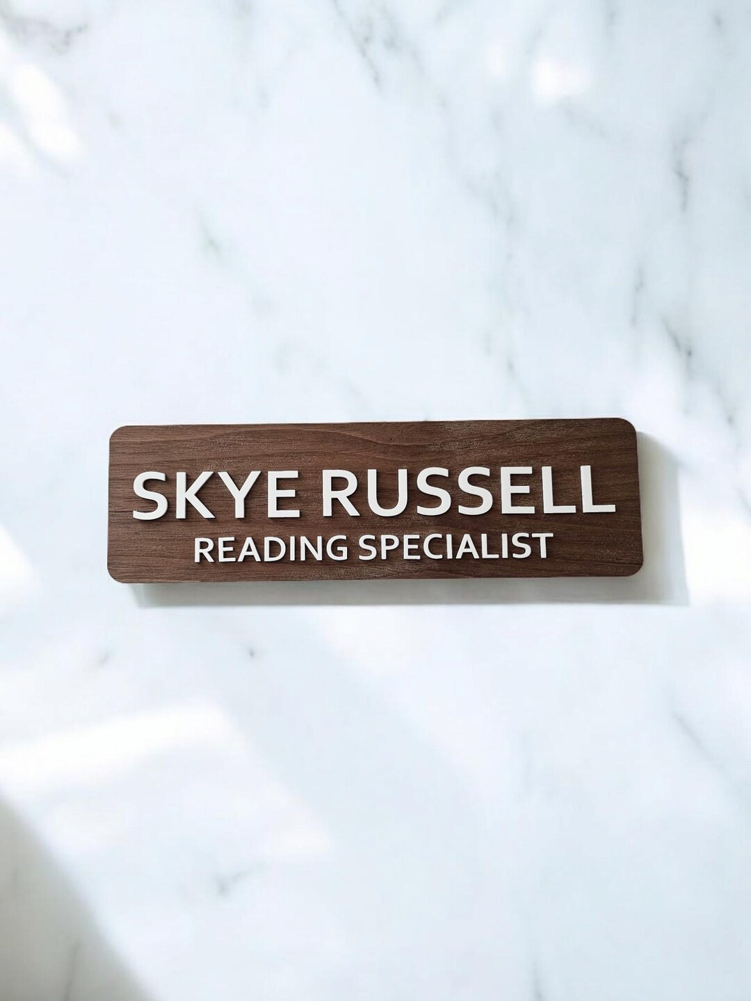 Custom Name Wall Sign, Office Info Sign, Braille - Etsy