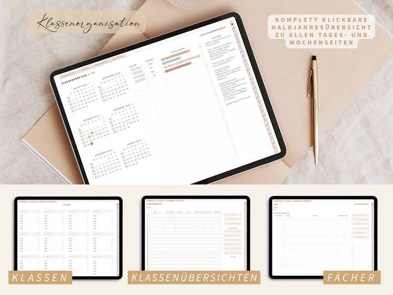 Digitaler Lehrerplaner 2024 2025 DEUTSCH / Goodnotes Lehrerkalender 24 ...