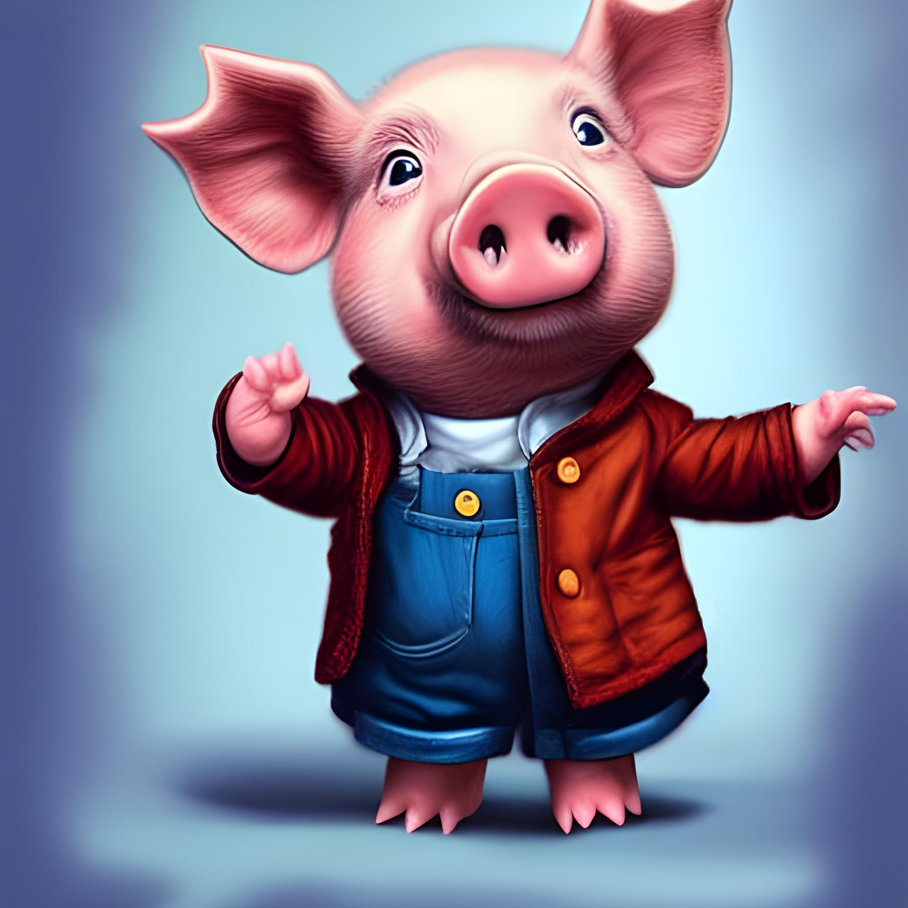 Pigs Digital Paper Pig Scrapbooking Paper, Junk Journals, Pattern ...