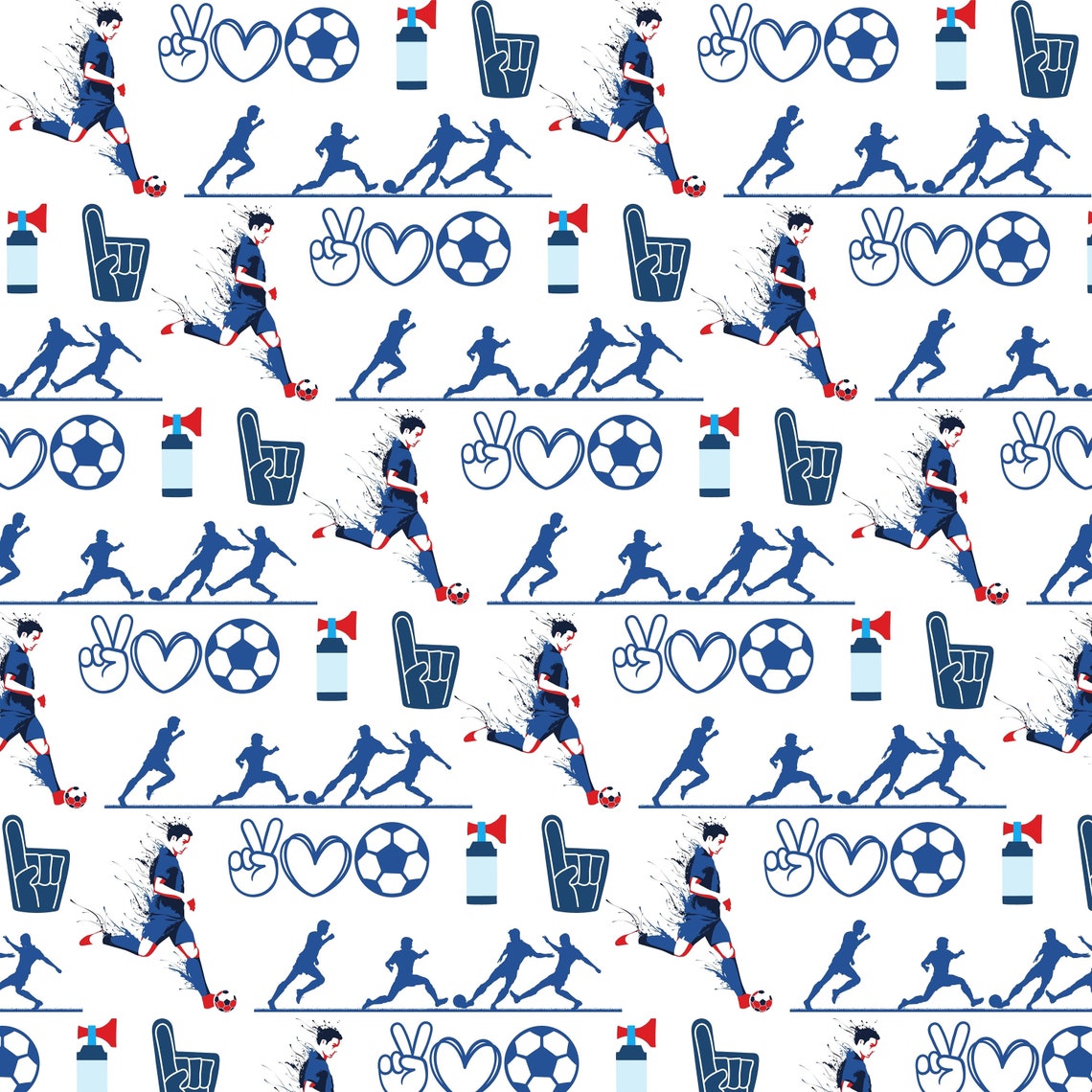 Soccer Digital Paper Soccer Scrapbook Paper, Junk Journal, Printable ...