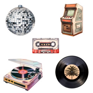 1970s Clip Art - Nostalgia, Scrapbook, Crafts, Memory Book, Cards ...