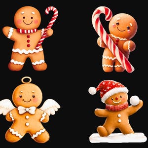 Gingerbread Man Clipart - Cute Gingerbread Man - Adorable Clipart ...
