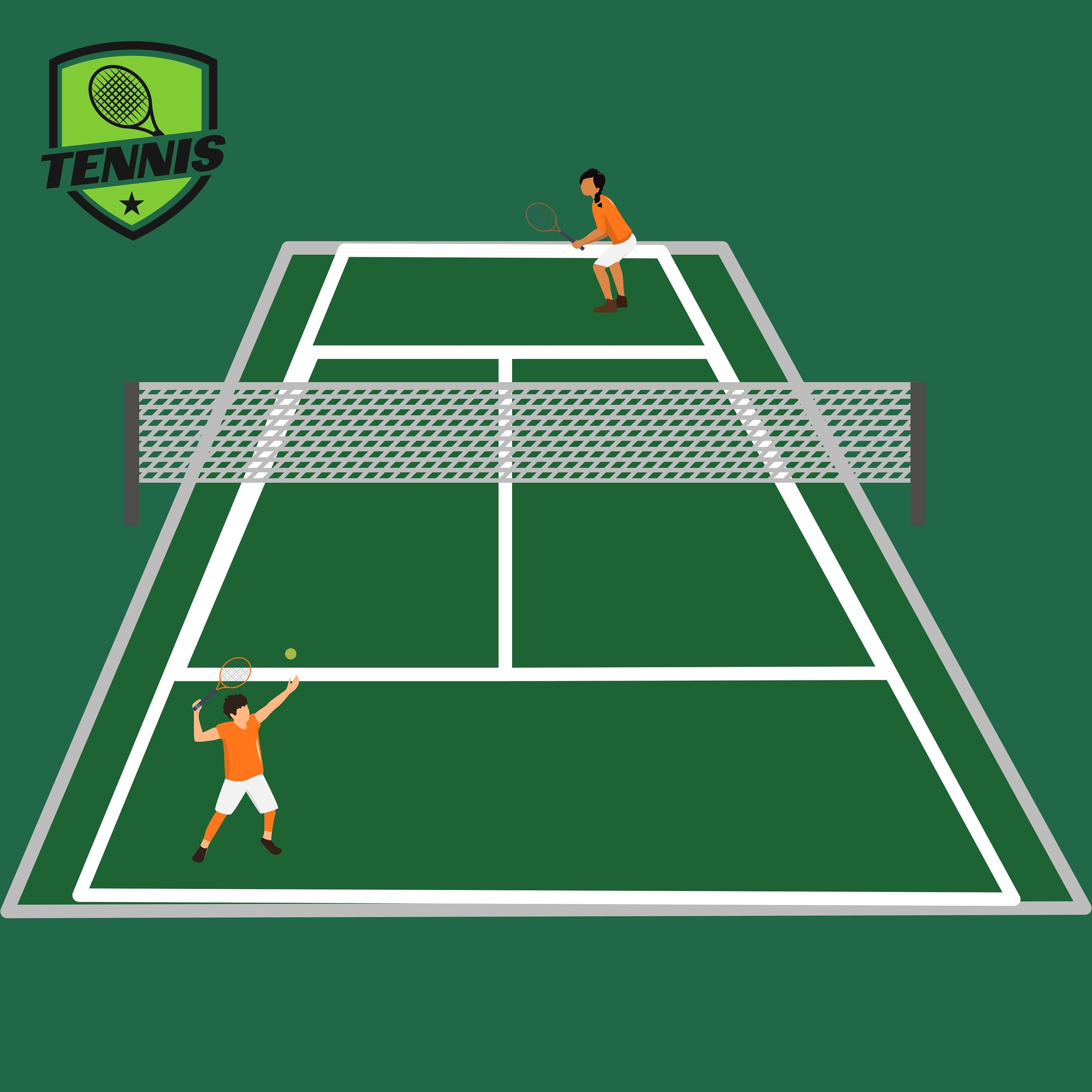 Tennis Digital Paper - Tennis Scrapbook Paper, Digital Download ...