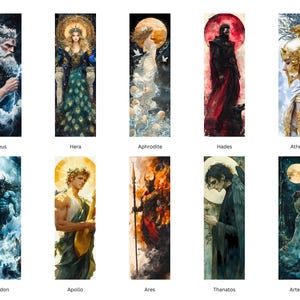 Greek Mythology Bookmarks - Bookmark PNG - Greek Gods and Goddesses ...