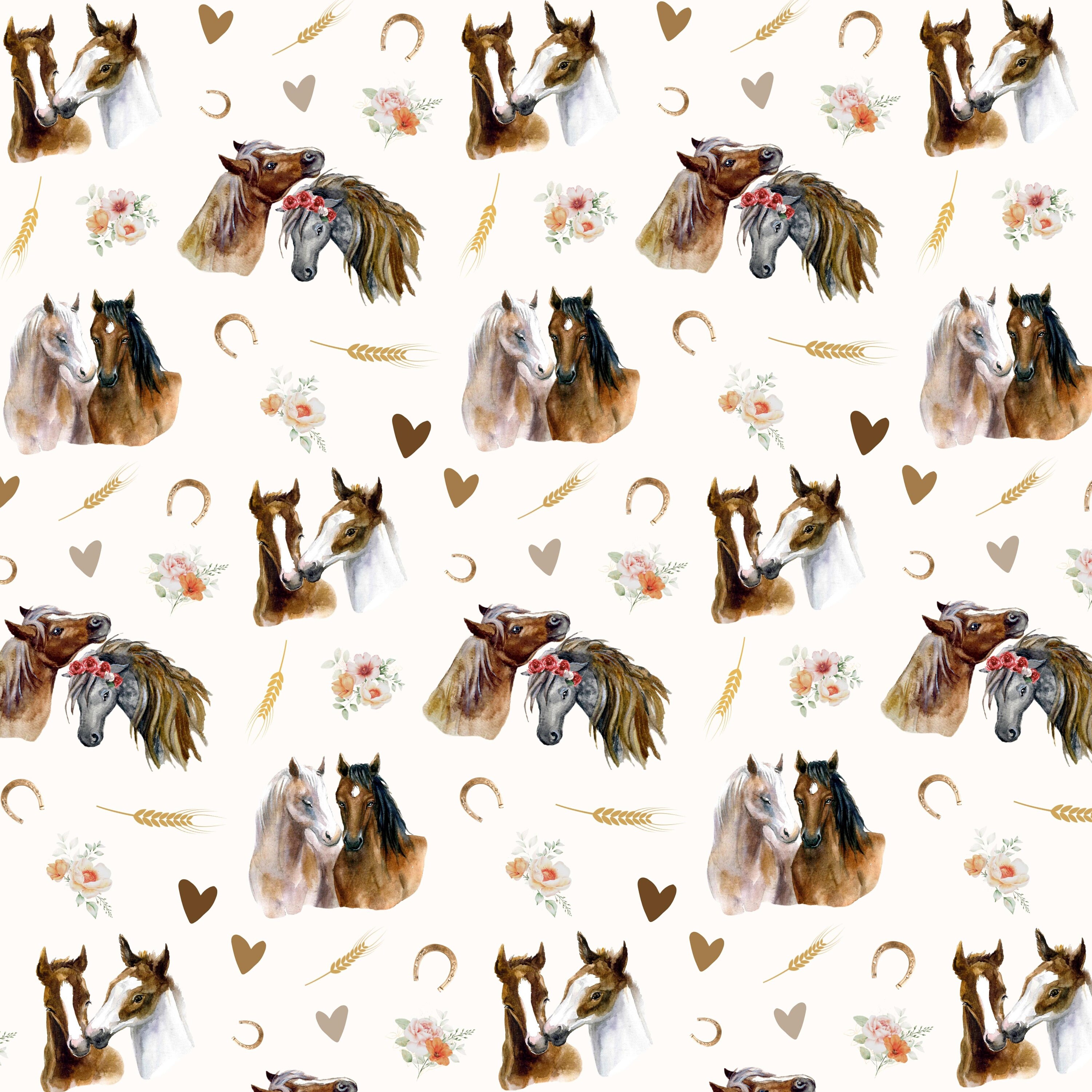 Horses Digital Paper Horse Scrapbooking Paper Junk - Etsy