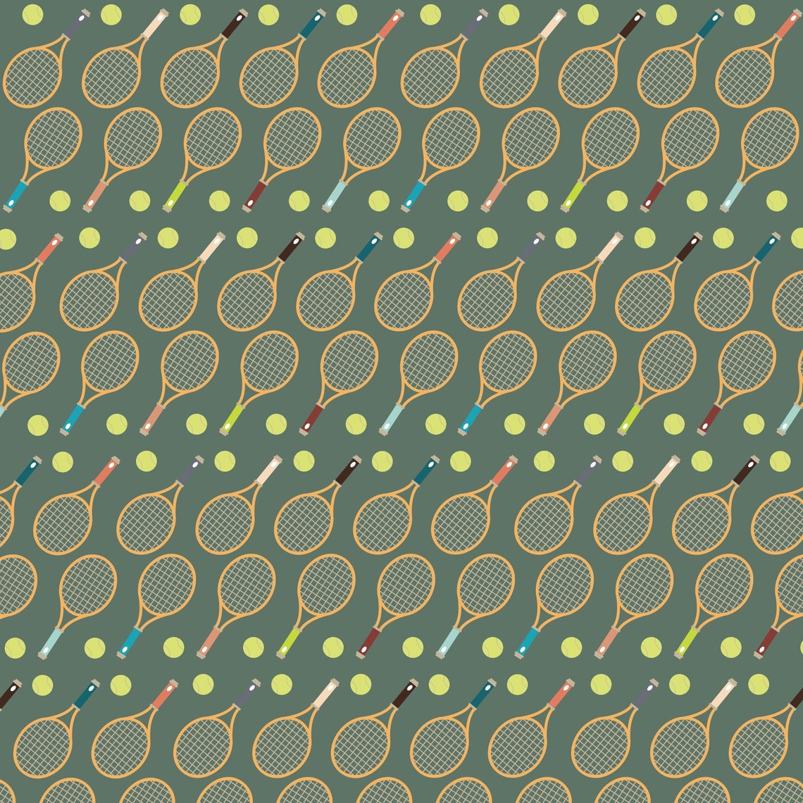 Tennis Digital Paper Tennis Scrapbook Paper, Digital Download ...