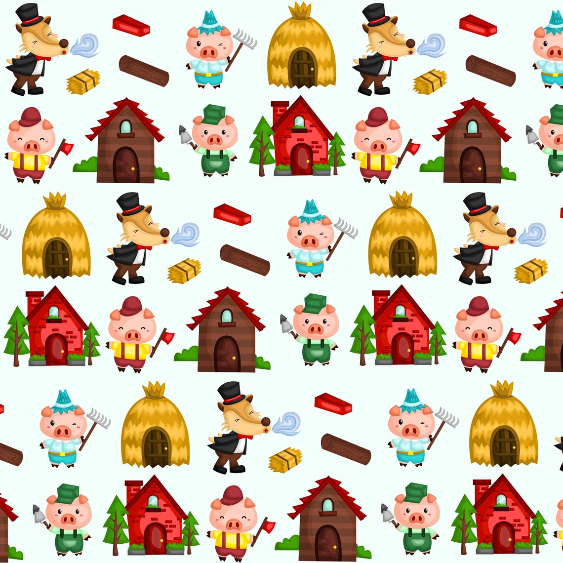 Storybook Digital Paper Fairy Tale Craft Paper - Etsy