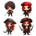 Chibi Pirates Clip Art - Chibis, Pirate, Clipart, Graphics - Etsy