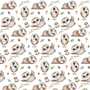 Owls Digital Paper - Owl Scrapbooking Paper, Junk Journals, Pattern ...