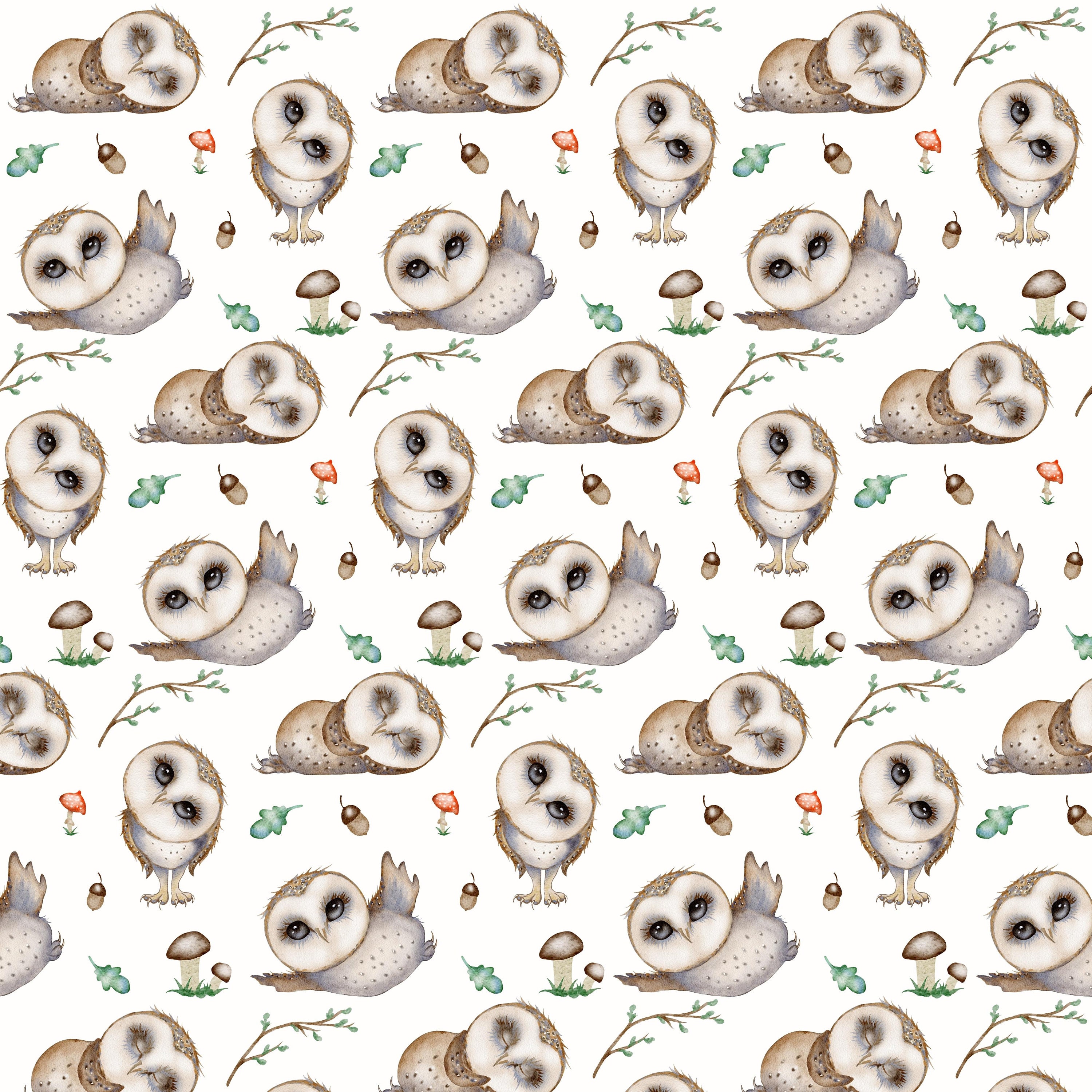 Owls Digital Paper Owl Scrapbooking Paper Junk Journals - Etsy