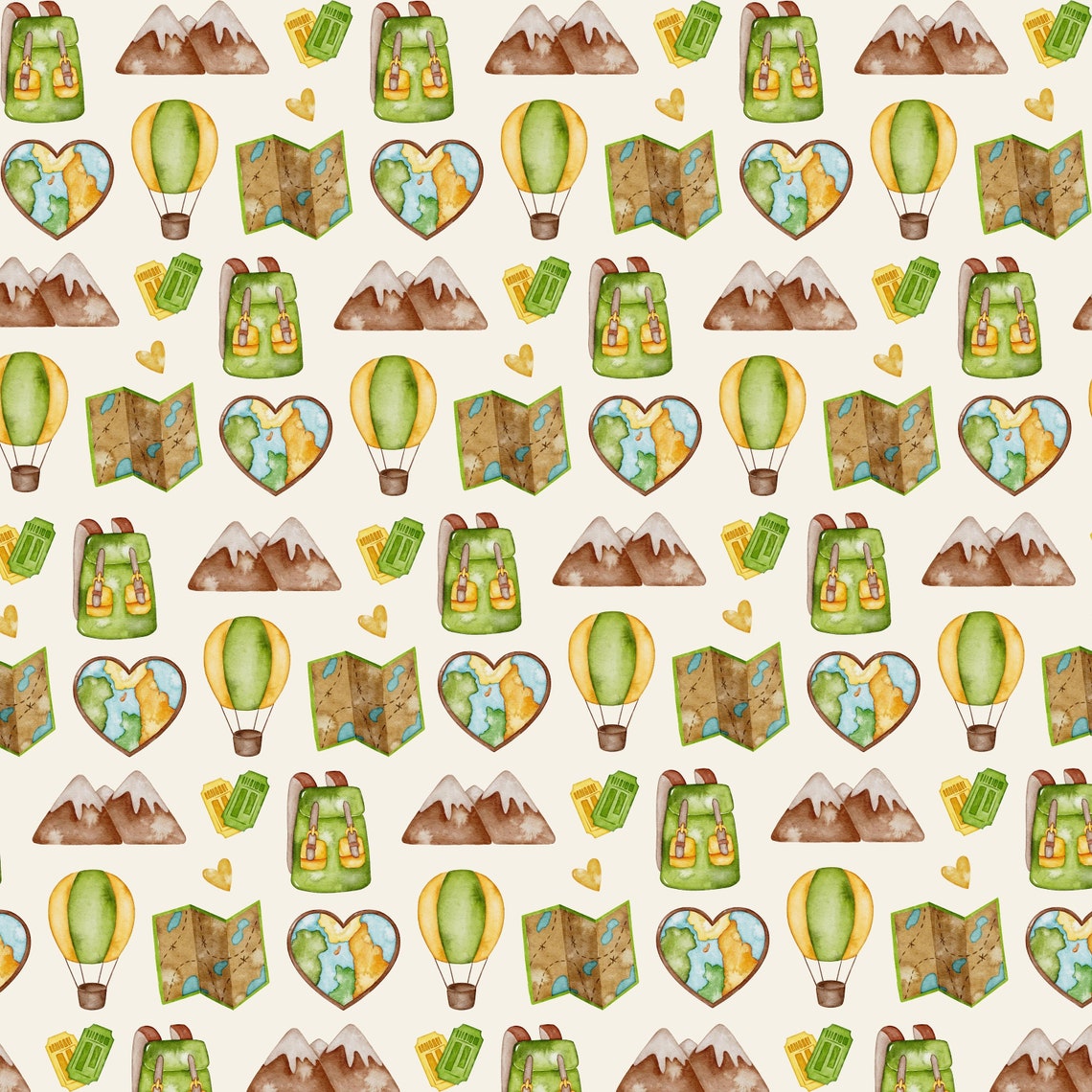 Travel Digital Paper Travel Scrapbook Paper Vacation - Etsy