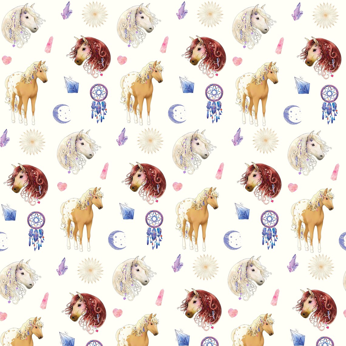 Horses Digital Paper Horse Scrapbooking Paper Junk - Etsy