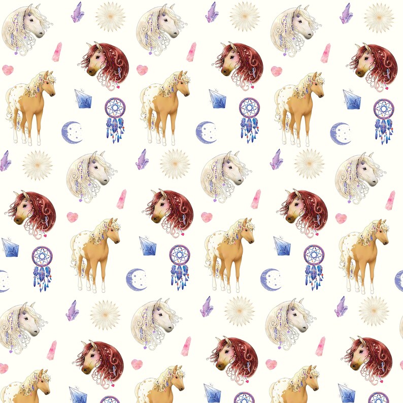 Horses Digital Paper Horse Scrapbooking Paper Junk - Etsy