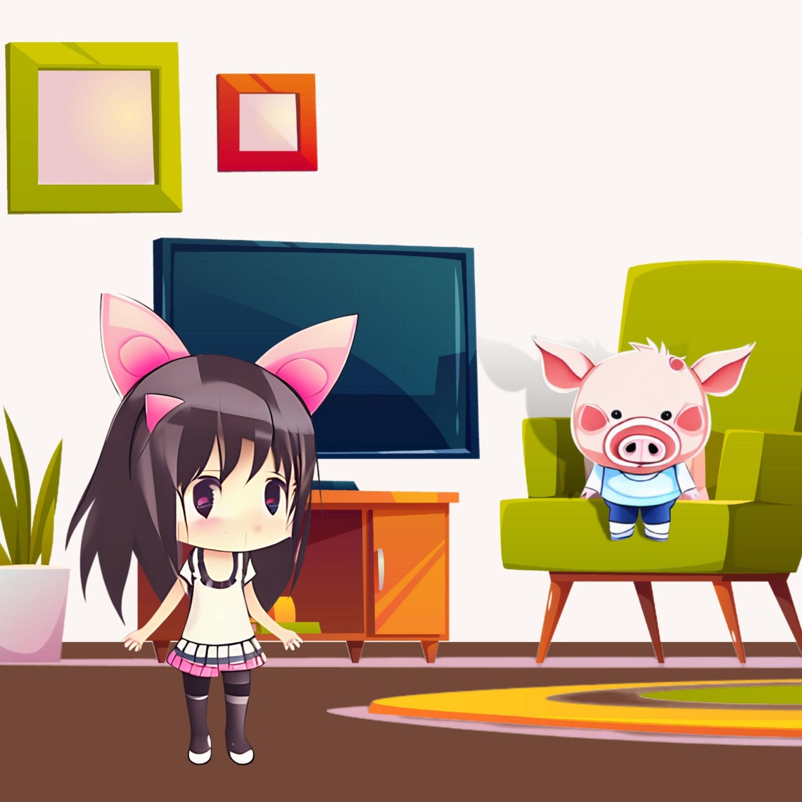 Pigs Digital Paper Pig Scrapbooking Paper Junk Journals - Etsy