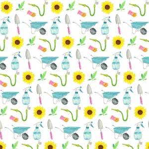 Gardening Digital Paper, Garden Scrapbook Paper, Papercrafts, Junk ...