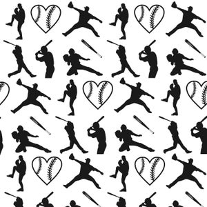 Baseball Digital Paper - Sports, Baseball Scrapbook Paper, Junk ...