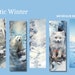 Arctic Watercolor Bookmarks, Bookmark PNG, Winter Sublimation, Arctic ...