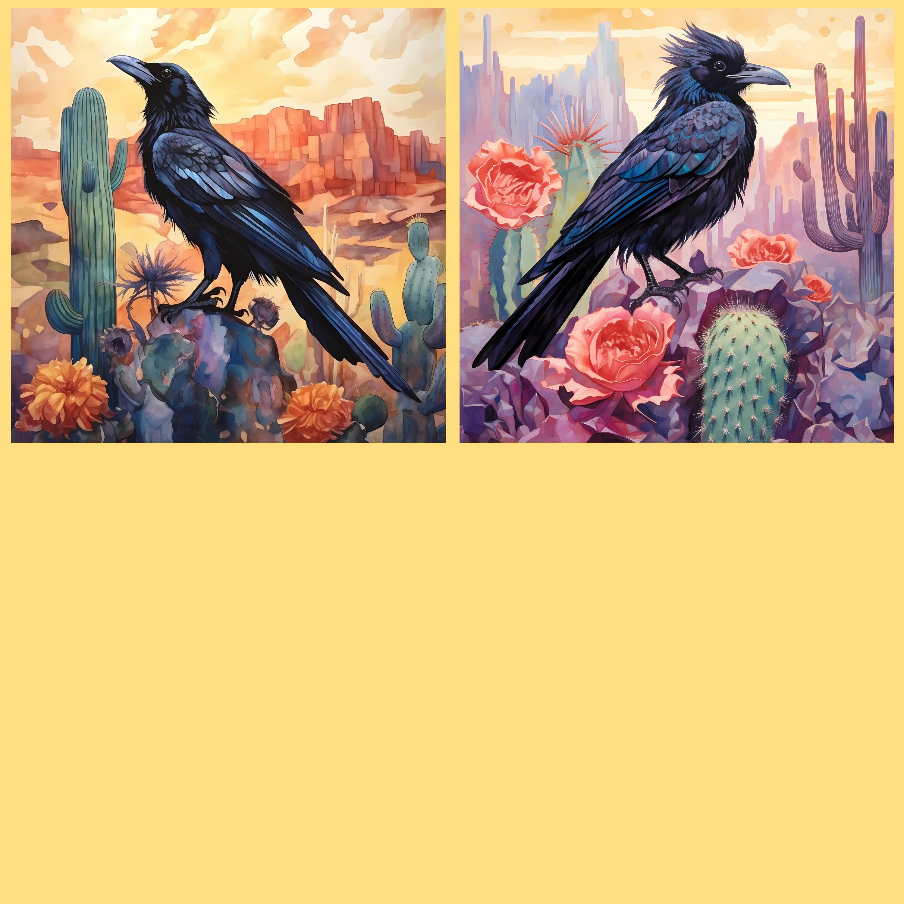 Crow Poster, AI Art, Wall Art, Digital Paper, Scrapbook Paper ...