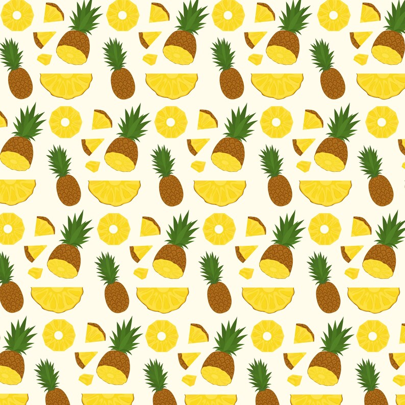 Pineapple Digital Paper Pineapple Scrapbook Paper, Craft Paper, Digital ...