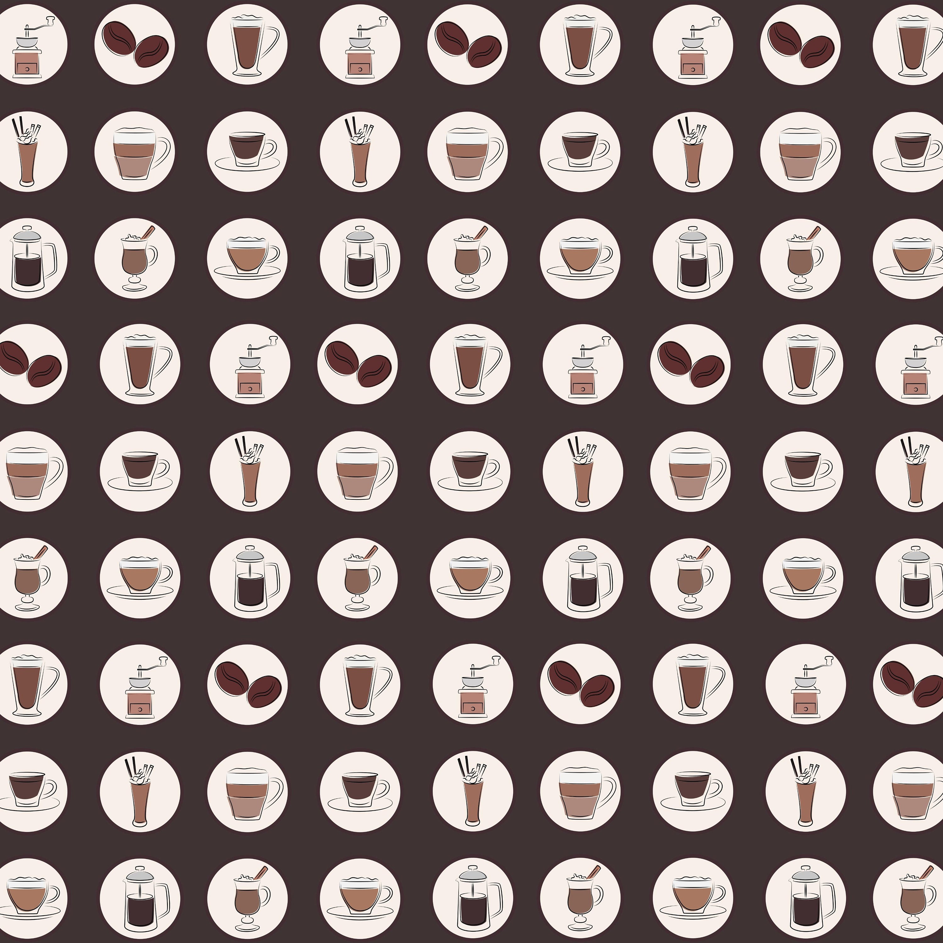 Coffee Digital Paper Scrapbooking Paper Papercrafts Craft - Etsy