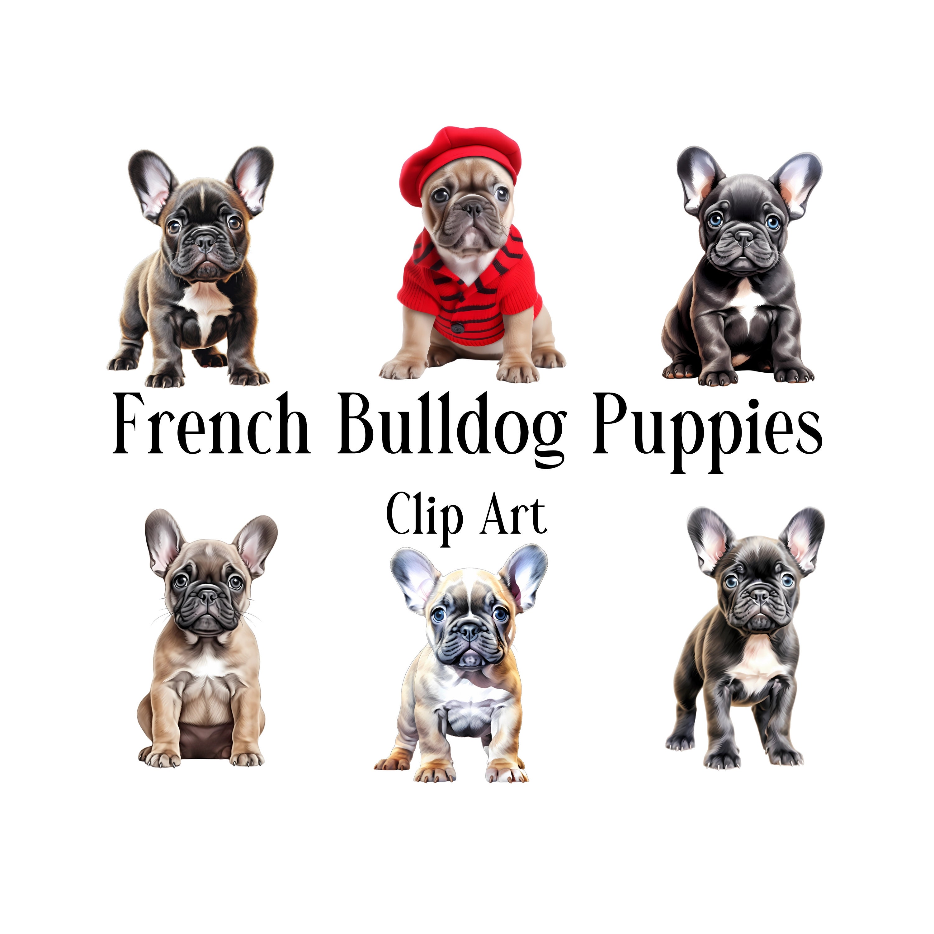 French Bulldog Puppies Clip Art - Dogs, Frenchie, Puppy, Clipart ...