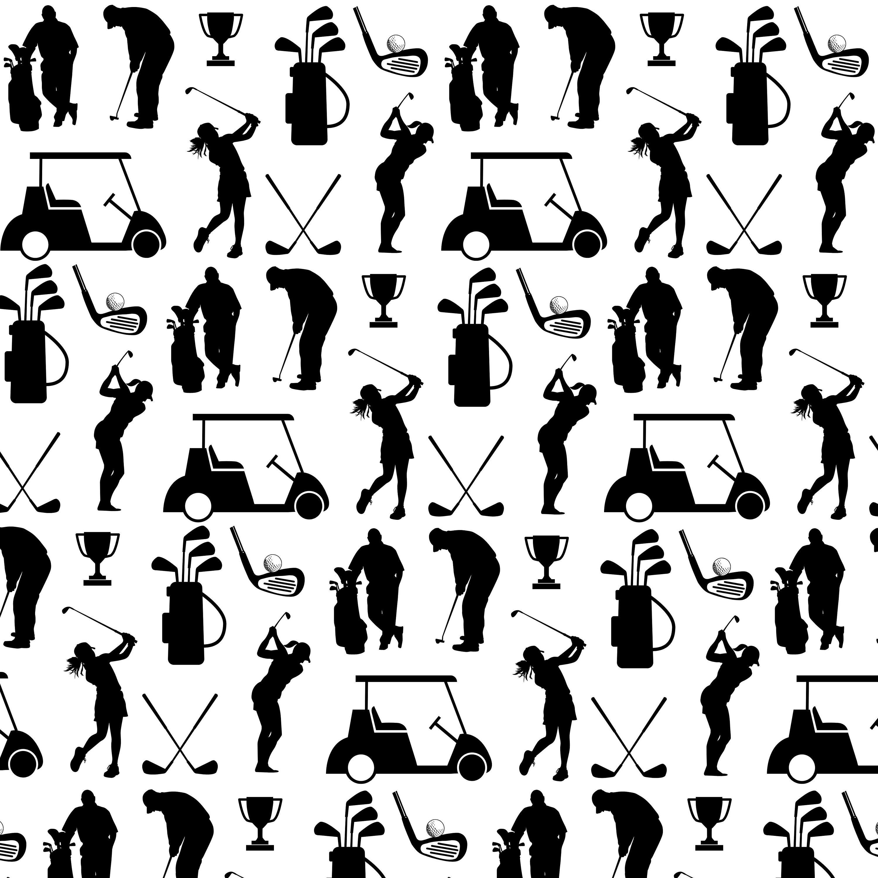 Golf Digital Paper - Golfing Scrapbook Paper, Digital Download ...